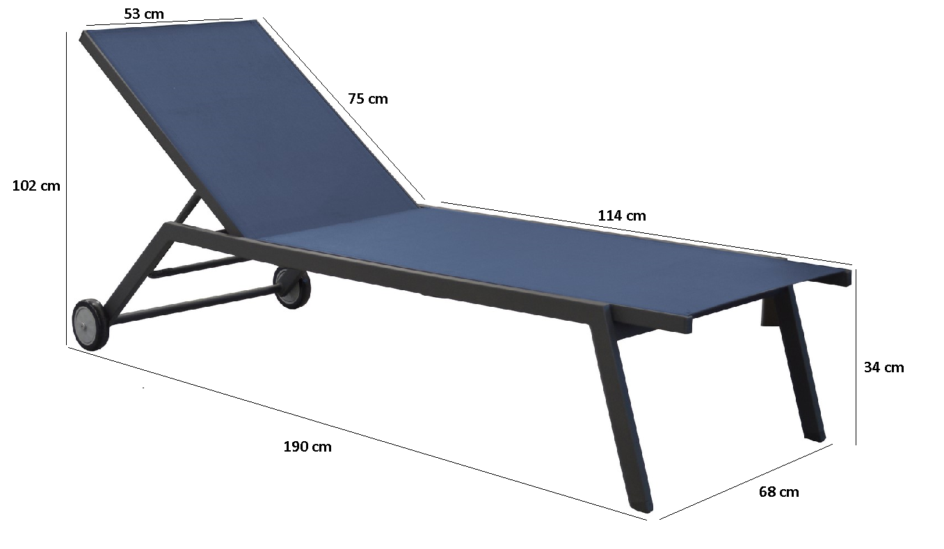 Bain de soleil Florence - Aluminium et toile TPEP - Proloisirs.