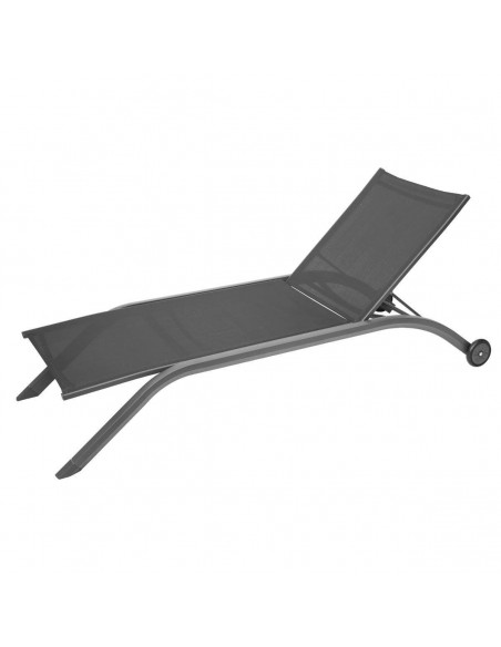 Transat De Jardin Milenio 5 Positions Aluminium Et Texaline